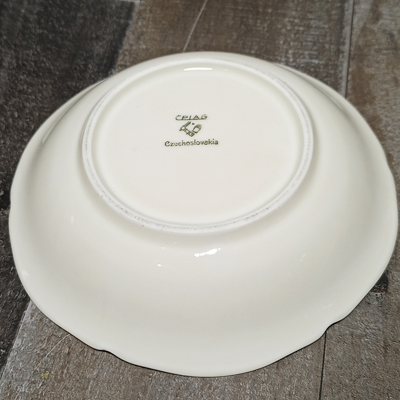 Epiag China | Dining | Vtg Epiag China Scalloped Edge Gold Trim Fruit ...